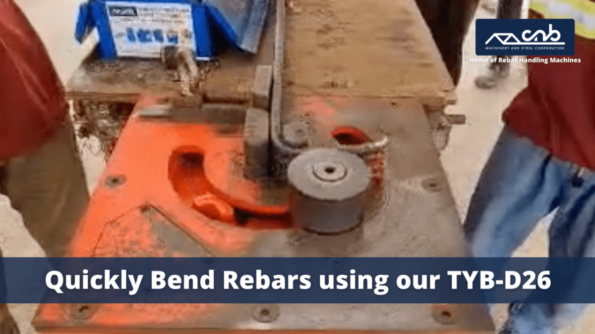 Our Powerful 25mm Portable Rebar Bender | CNB Machinery